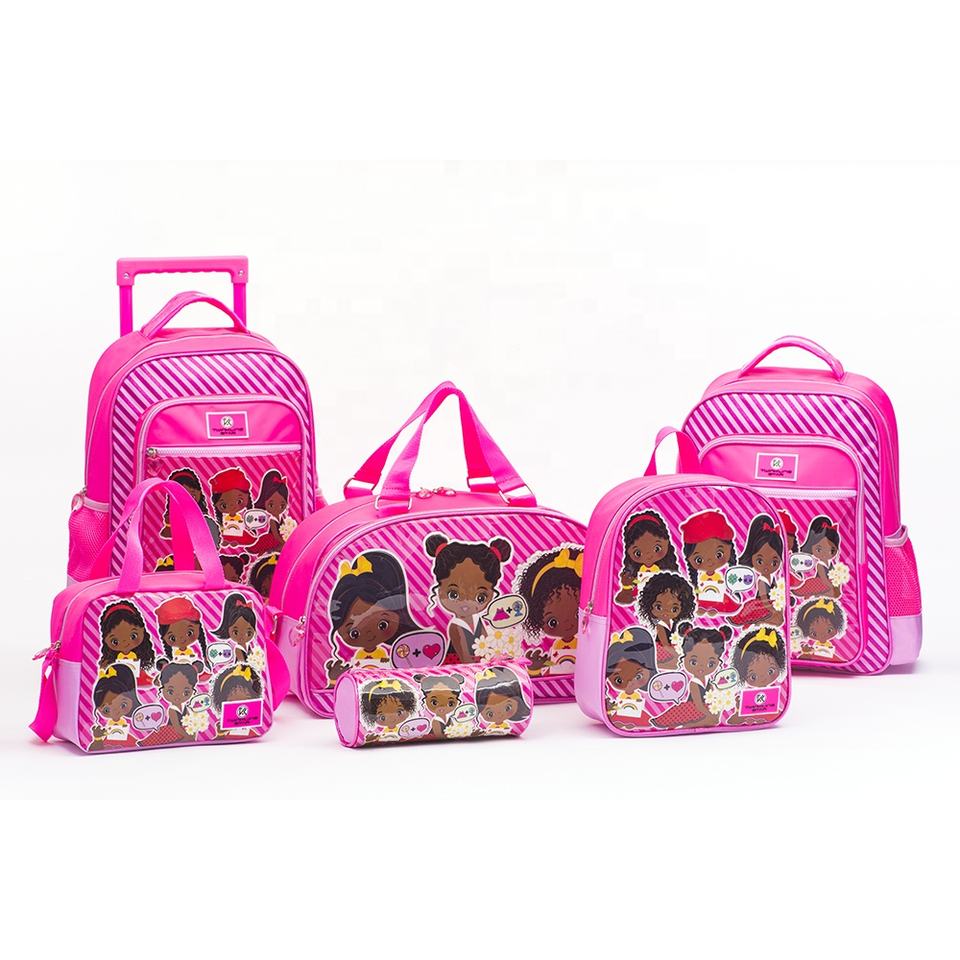 Trolley Backpack Set For Girl - vancharli